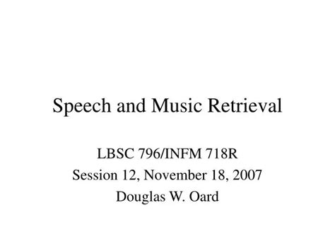 ppt speech and music retrieval powerpoint presentation free download