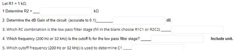 Solved Design An Active Band Pass Filter Using Circuit Shown Chegg