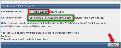 DirectAdmin E Mail Forwarders P T Knowledgebase