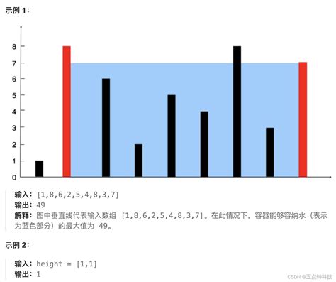 11 盛最多水的容器 Csdn博客