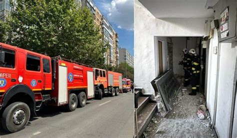 Explozie într un bloc din Bucureşti Un om a fost rănit 40 au fost