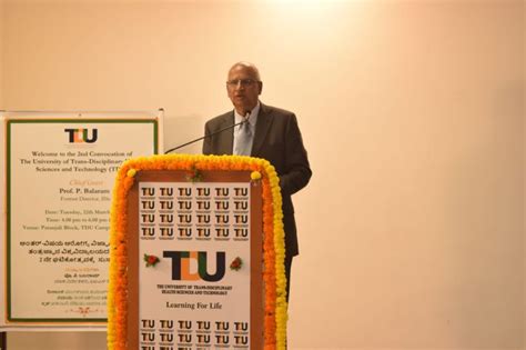 Tdu On Linkedin Tdu Was Privileged To Honour Mr Subramanian Ramadorai With The Dlitt