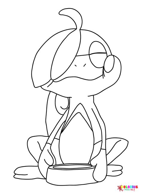 Happy Drizzile Coloring Page Free Printable Coloring Pages