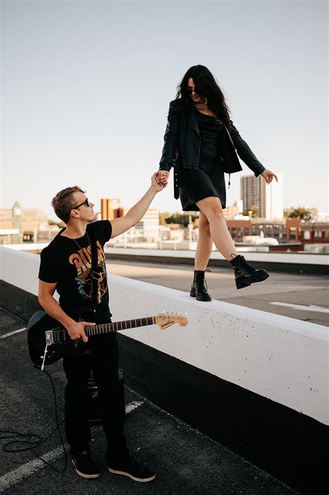 Kitchener Rooftop Photo Session With Kait And Austin Nathalie Monique Wedding Photographer
