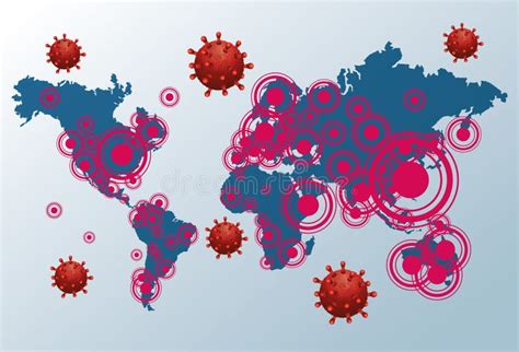Caricatura Del Mundo Del Mapa De La Tierra Ilustración del Vector