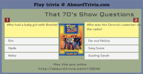 That 70s Show Trivia Questions And Answers
