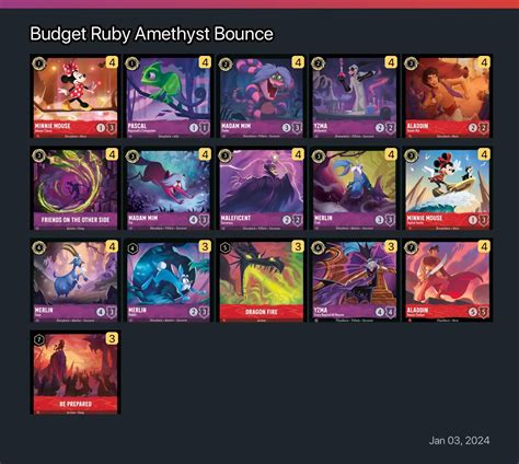 Decks Lorcana Deck Disney Lorcana