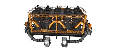 Sci Fi Storage Tank 3d Model By Chtazi