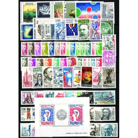 Timbres collections France en année complète neuve