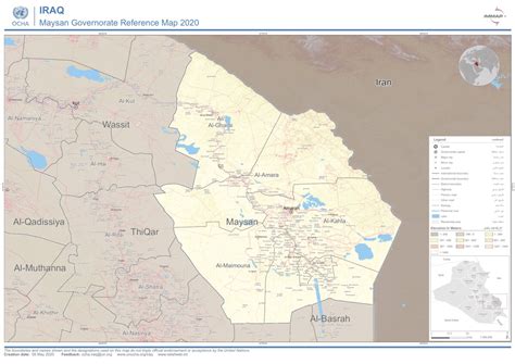 Maysan Map By Un Ocha Regional Office For The Syria Crisis Avenza Maps