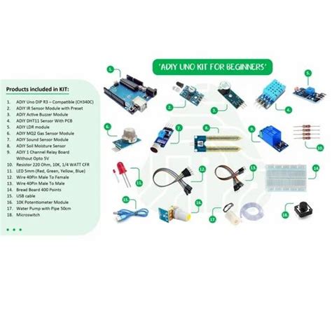 Adiy Arduino Uno Starter Kit For Beginners At Rs 164900 Sector 16 Faridabad Id 2853467681730
