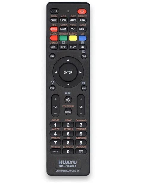 Пульт ДУ HUAYU RM L1130 X PLUS черный купить по выгодной цене в