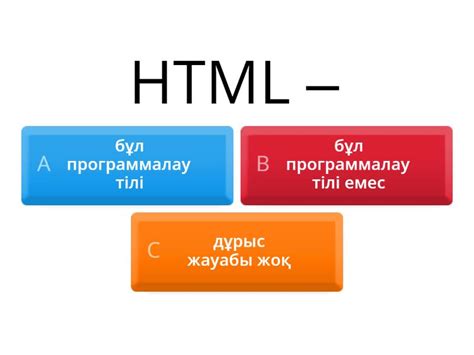 Тест Html Quiz