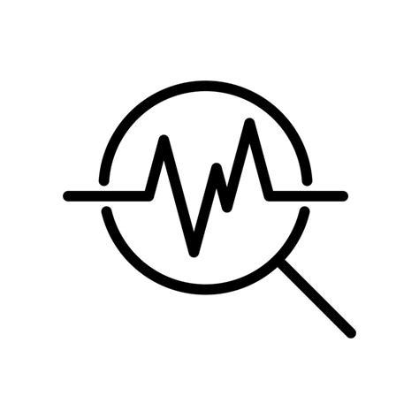 Data Analysis Icon In Line Style Design Isolated On White Background Editable Stroke