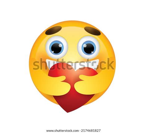 Vektor Stok Emoticon Heart Vector Illustration Emoticon Vector Tanpa