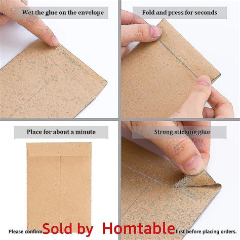 100pcs Kraft Small Coin Envelopes Self Adhesive Kraft Packets Envelopes