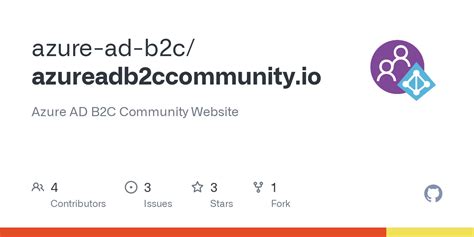 GitHub Azure Ad B2c Azureadb2ccommunity Io Azure AD B2C Community