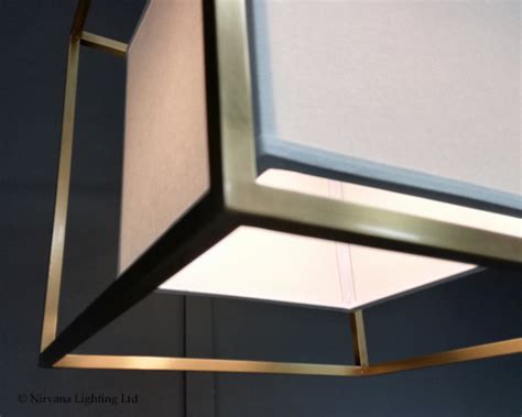 Minstrel Brass And Fibre Pendant Light Nirvana Lighting Nirvana Lighting