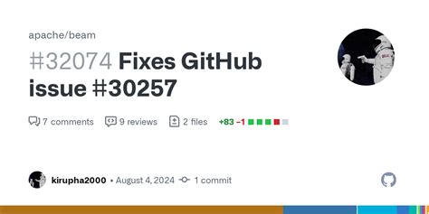 Fixes GitHub Issue By Kirupha Pull Request Apache Beam GitHub