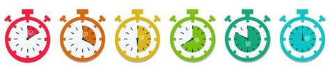Premium Vector Timer And Clock Icon Set Time Symbol Flat Icon