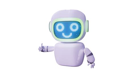 Friendly Assistant Chatbot With Facial Expressions 3d Model