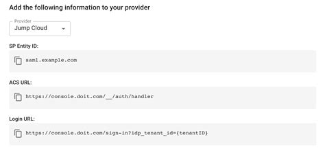 Configure Sso With Jumpcloud Doit Help Center