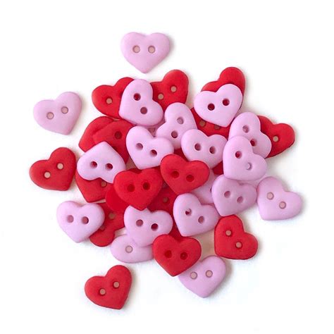 Tiny Red Hearts Shellys Buttons And More Online Store