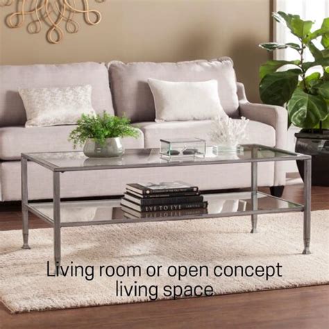 Ebern Designs Table basse à 4 pieds avec rangement Jordyan et