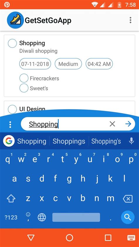 task management app concept