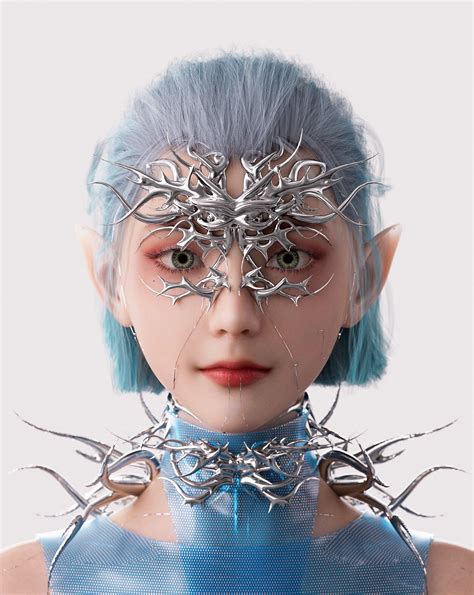时尚化妆品c4d人物角色建模渲染设计 14p