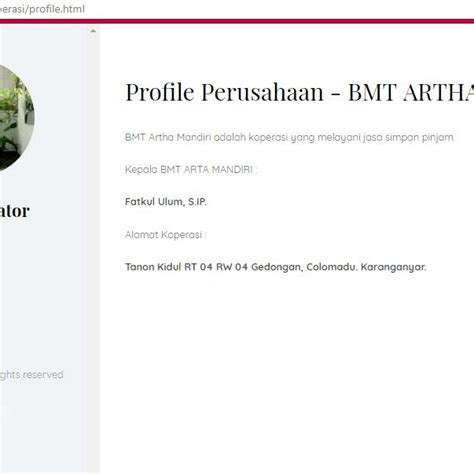 Gambar 4 Tampilan Menu Profile Download Scientific Diagram