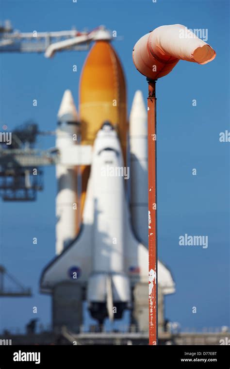 Space Shuttle Endeavour On Launch Pad 39a Ready To Launch On Sts 130