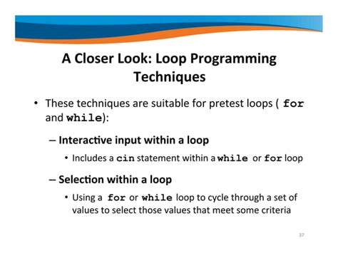 Repetition Basic Loop Structures Loop Programming Techniques Ppt