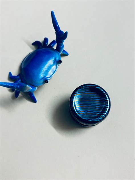 Indy Thicc Timascus Button Fidget Spinner Button Fidget Toy
