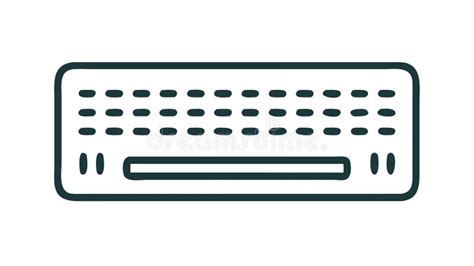 Outline Computer Keyboard Icon Input Device Graphic Vector Design