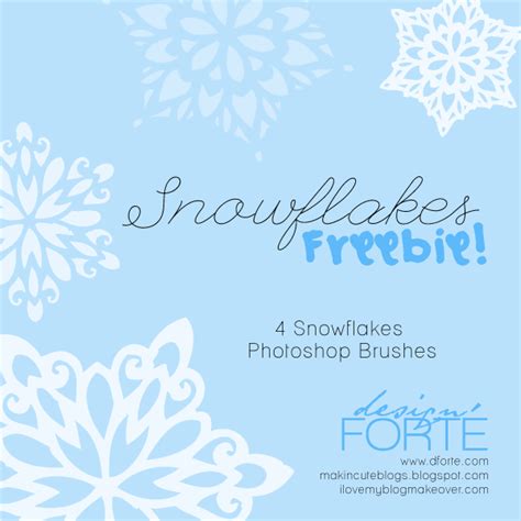 Snowflakes 4 Ps Brushes Freebies By Carolyn