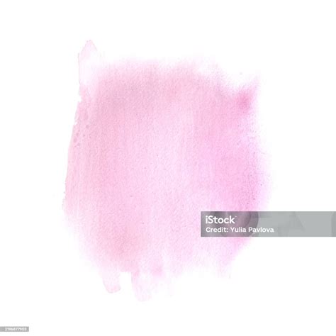 부드러움 핑크 수채화 흐릿한 반점 추상 스타일 브러시 얼룩에 의해 고립 된 배경에 손으로 그린 그림 엽서 및 디자인 인쇄 제품에 대한 템플릿입니다 발렌타인 데이에 작곡하기