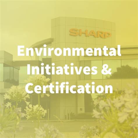 environmental initiatives and certifications sharp nz