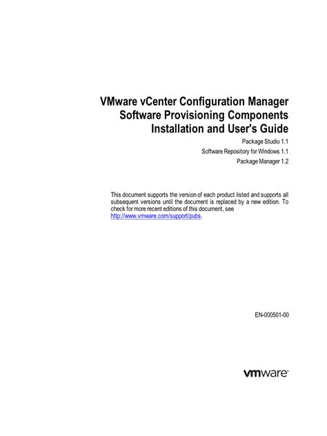 Vcenter Configuration Manager Provisioning Components Installation And Users Guide Docslib