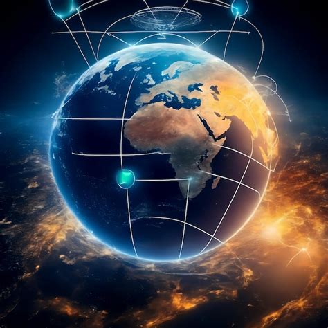 Premium Ai Image Digital Global Network 5g World Generative Ai