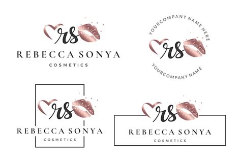 Premium Vector Initial Letter Rs R Logo For Lip Kiss Lipstick Makeup