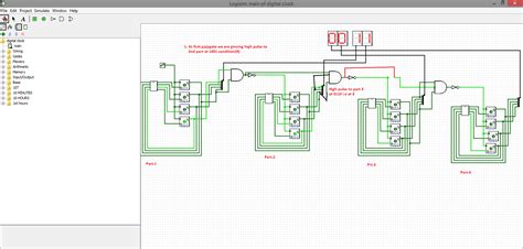 Solved Logisim Main Of Digital Clock File Edit Project Simulate