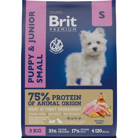 Brit Premium Dog Puppy and Junior Small сухой корм для щенков и молодых ...