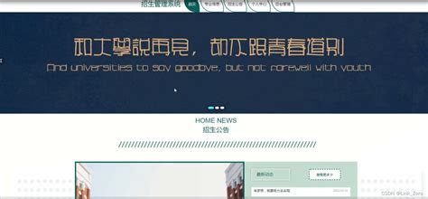 基于springboot vue的招生管理系统设计与实现毕设 文档 源码） csdn博客
