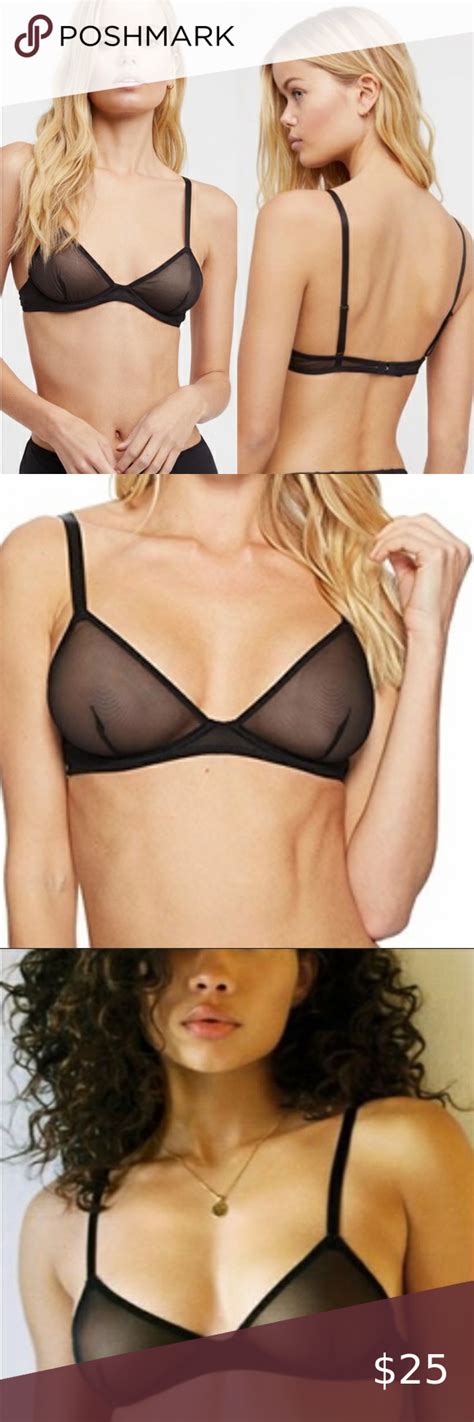 Nwt Free People Vex Mesh Triangle Bra Triangle Bra Soft Bra Free