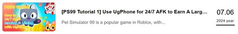 PS99 Tutorial 2 24 7 Auto Fishing Doubling Resource Acquisition UgPhone