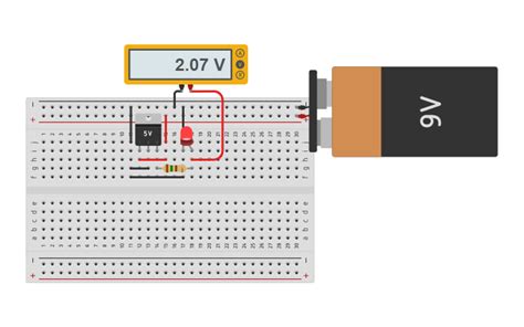 Circuit Design Day 3 Voltage Regulator Ic Tinkercad