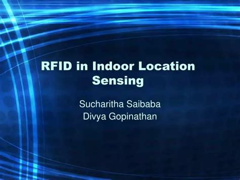 Ppt Rfid In Indoor Location Sensing Powerpoint Presentation Free