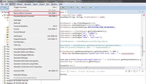 Eclipse IDE How To Comment And Uncomment Line Block BenchResources Net