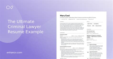 5 Criminal Lawyer Resume Examples And Guide For 2023